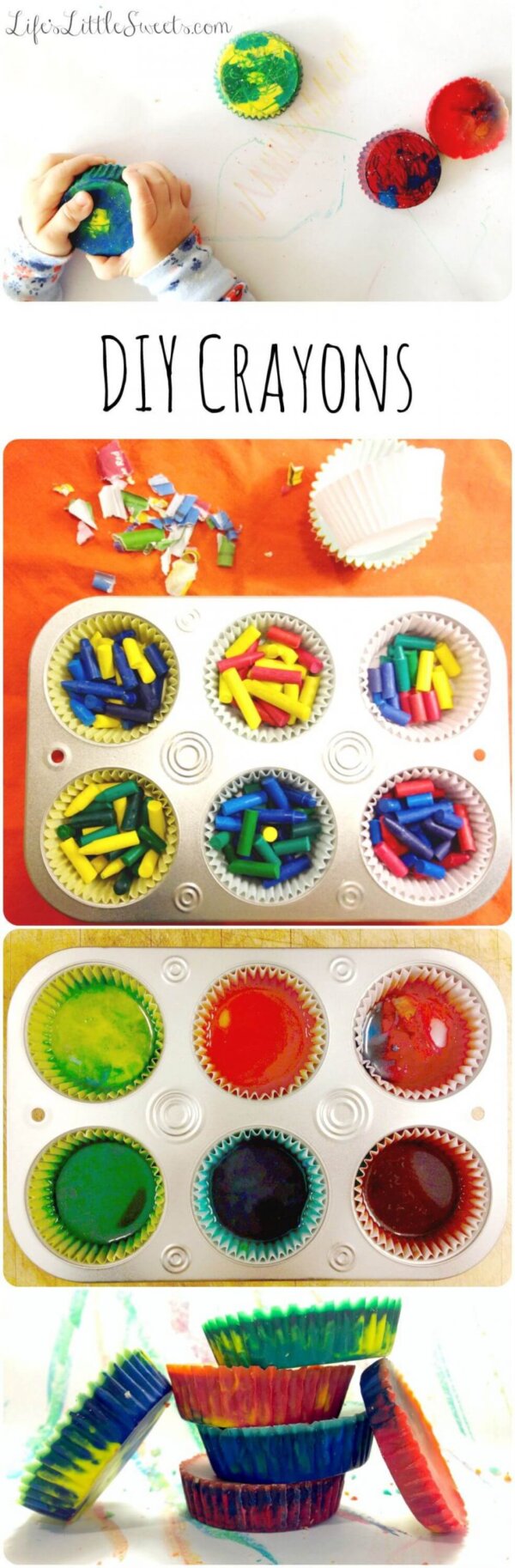 DIY Crayons (Homemade Crayons Activity) - Life's Little Sweets