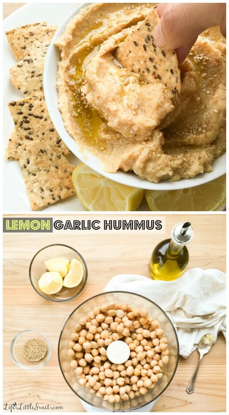 Lemon Garlic Hummus (Recipe) - Life's Little Sweets