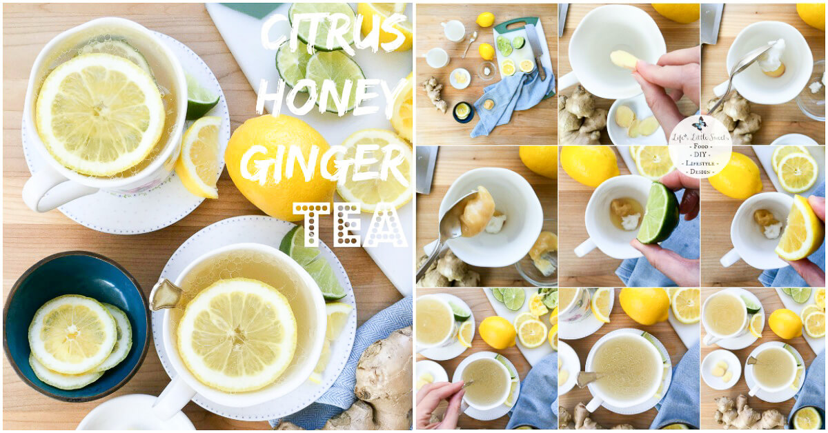 Citrus Honey Ginger Tea - Lemon, Lime, Fresh - Life's Little Sweets