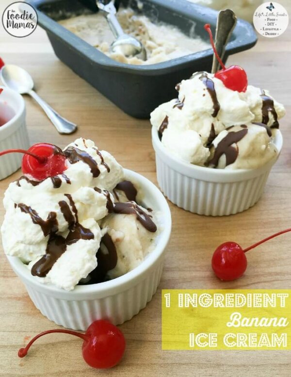 1-Ingredient Banana Ice Cream (Banana Swirl) - Life's Little Sweets