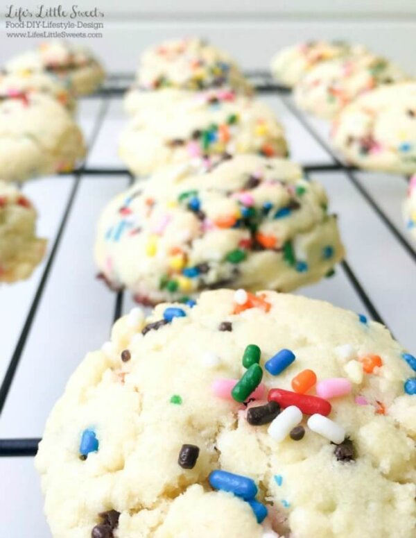 Easy Funfetti Sugar Cookies - Life's Little Sweets