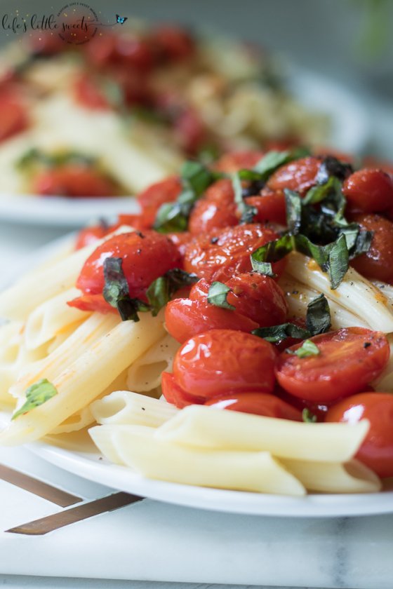 Pan-Fried Tomatoes (Side dish, over Salad) - Life's Little Sweets