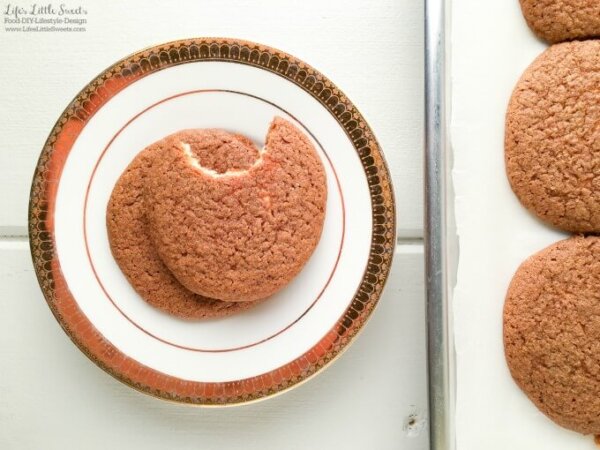 Cheesecake Stuffed Gingerbread Cookies - Chewy, Soft, Cheesecake - Life ...