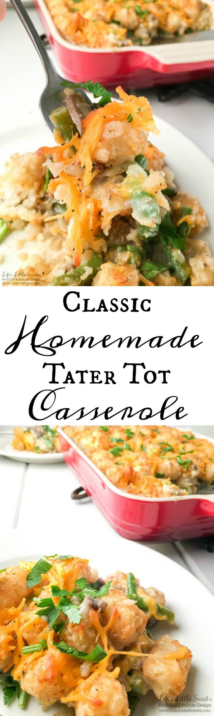Classic Homemade Tater Tot Casserole - From Scratch! No Canned Soups ...
