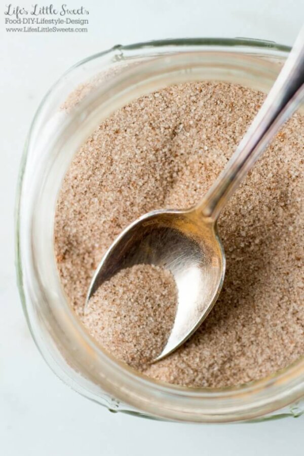 Cinnamon Sugar Mixture - Cinnamon, Sugar, Lidded Mason Jar - Life's ...