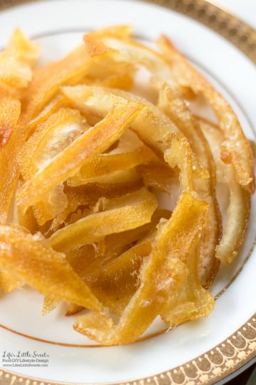 Candied Lemon Cardamom Peel - Life's Little Sweets