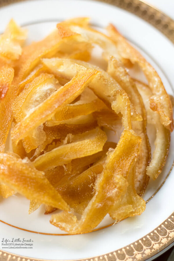 Candied Lemon Cardamom Peel - Life's Little Sweets