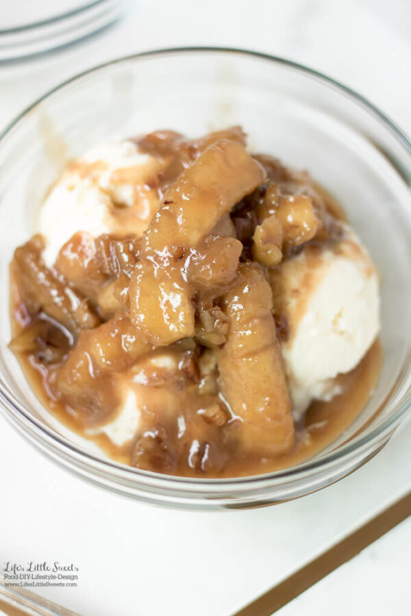 Bananas Foster Dessert Recipe - Rum, Bananas, Pecans, Walnuts - Life's ...