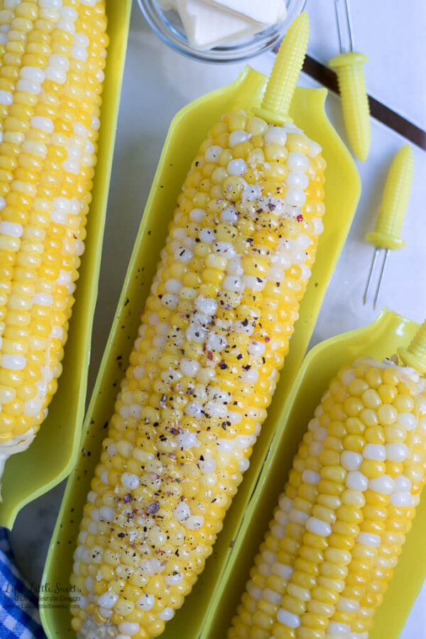 Boiled Butter Corn (So Easy!) - Life's Little Sweets