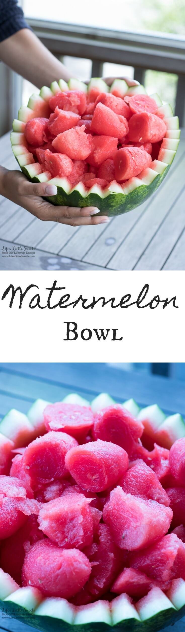 Watermelon Bowl - Fruit, Summer, Feeds a Crowd