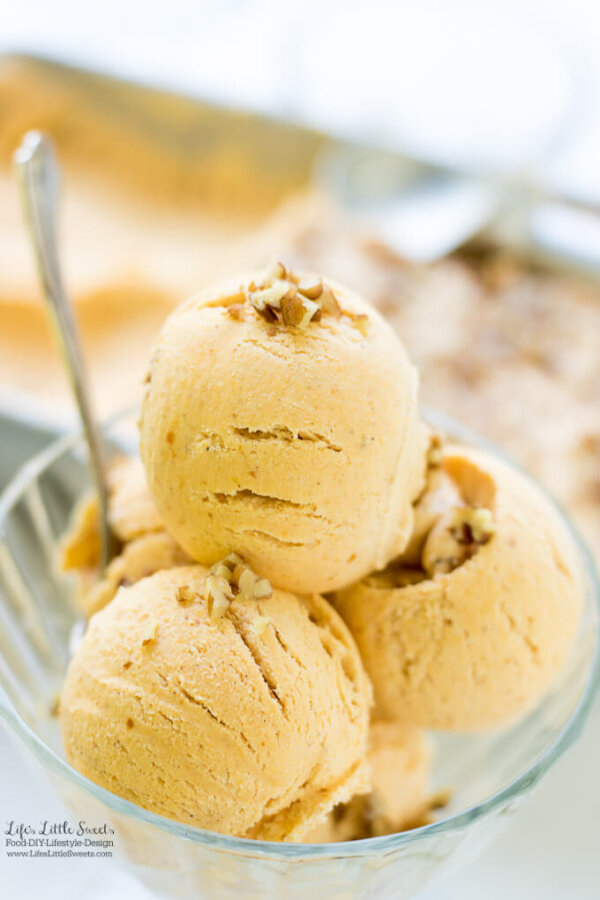Easy No-Churn Pumpkin Spice Ice Cream - Life's Little Sweets
