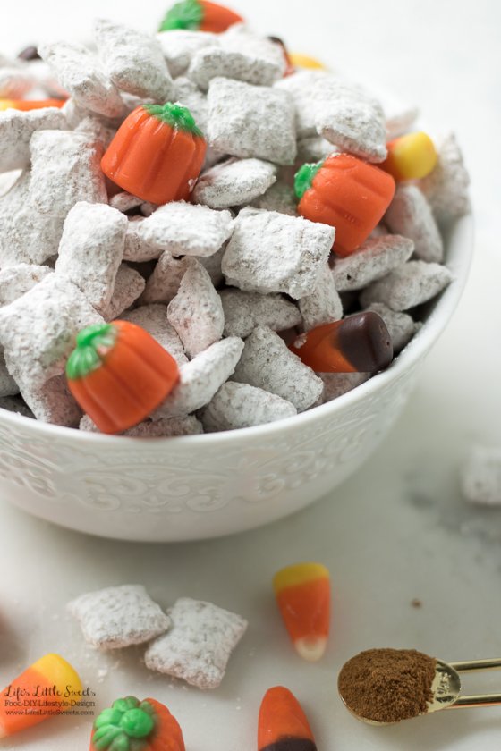 Homemade Pumpkin Spice Muddy Buddies - Life's Little Sweets