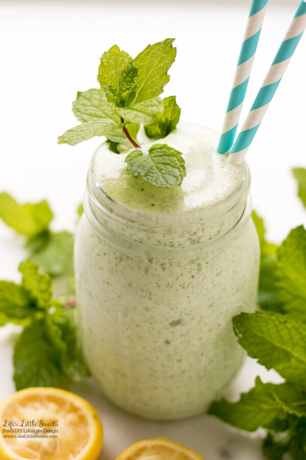 Lemon Mint Frappe (Ice, Fresh Mint, Torani) - Life's Little Sweets