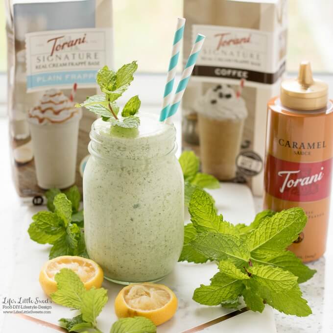 Lemon Mint Frappe (Ice, Fresh Mint, Torani) - Life's Little Sweets