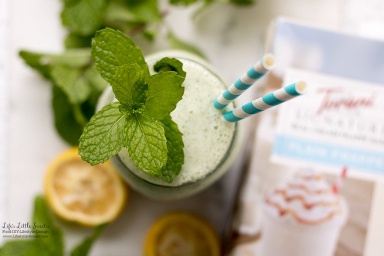Lemon Mint Frappe (Ice, Fresh Mint, Torani) - Life's Little Sweets