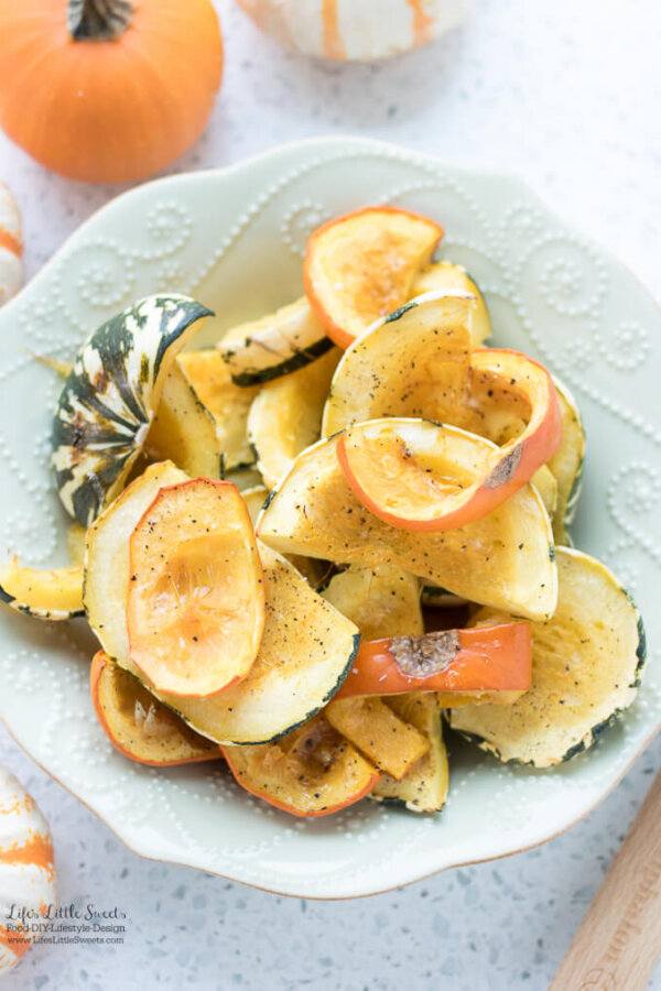 Rustic Oven Roasted Mini Pumpkin Squash (Vegan) - Life's Little Sweets