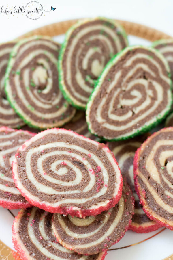Pinwheel Cookies (Christmas, Holiday Recipe) - Life's Little Sweets