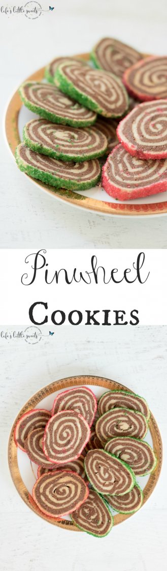 Pinwheel Cookies (Christmas, Holiday Recipe, Chocolate, Sprinkles ...