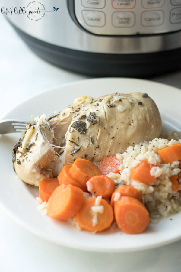 Instant Pot Chicken Carrots Brown Rice Dinner (Easy, Meal, Garlic ...