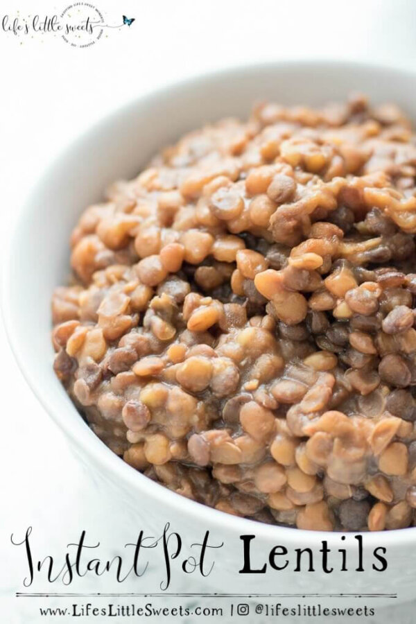 Instant Pot Lentils (How to Make) - Life's Little Sweets