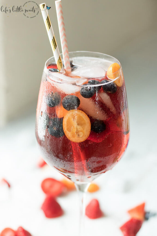 Sangria Mocktail Recipe- Life's Little Sweets