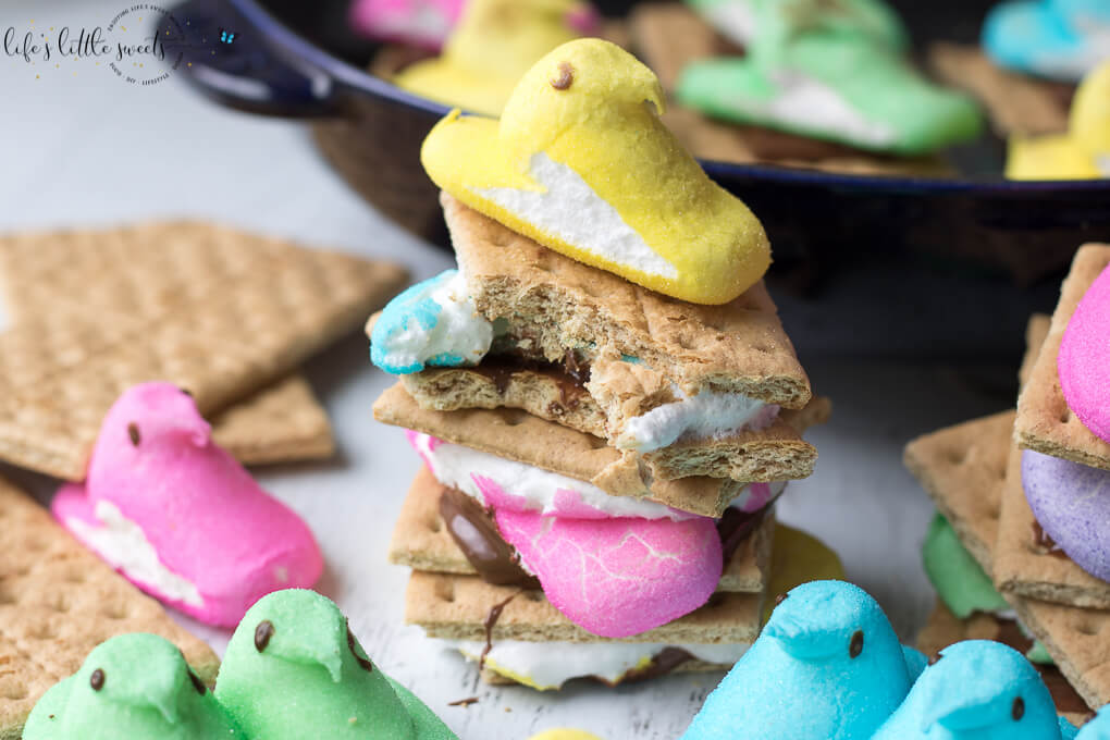 Peeps S'Mores - Easter, Skillet or Microwave - Life's Little Sweets