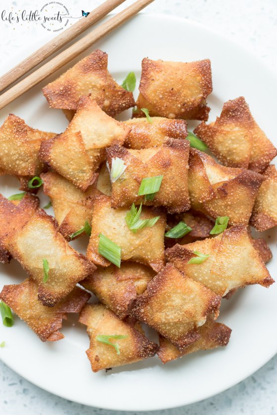 Crab Rangoon (Chinese-American Takeout, Appetizer) Life's Little Sweets