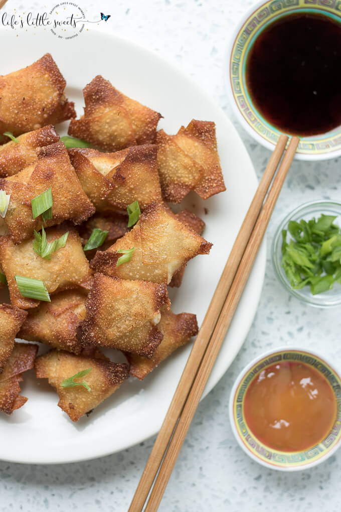 Crab Rangoon (Chinese-American Takeout, Appetizer) Life's Little Sweets