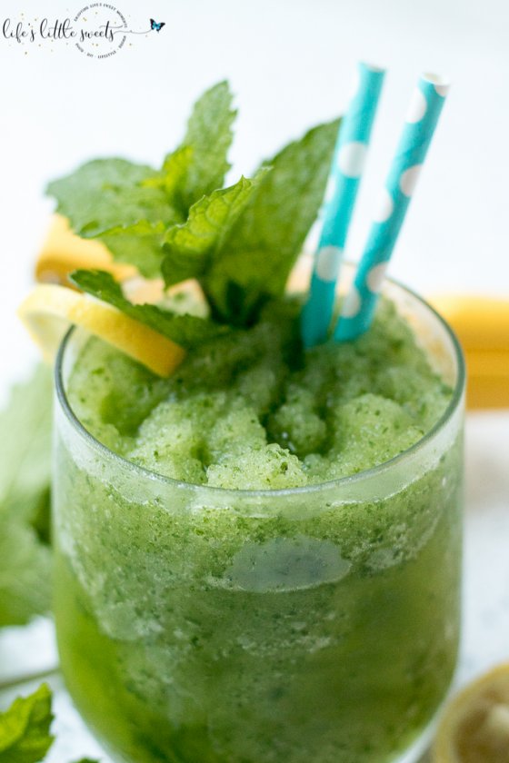 Frozen Mint Lemonade (Limonana, Ice, Mint) - Life's Little Sweets