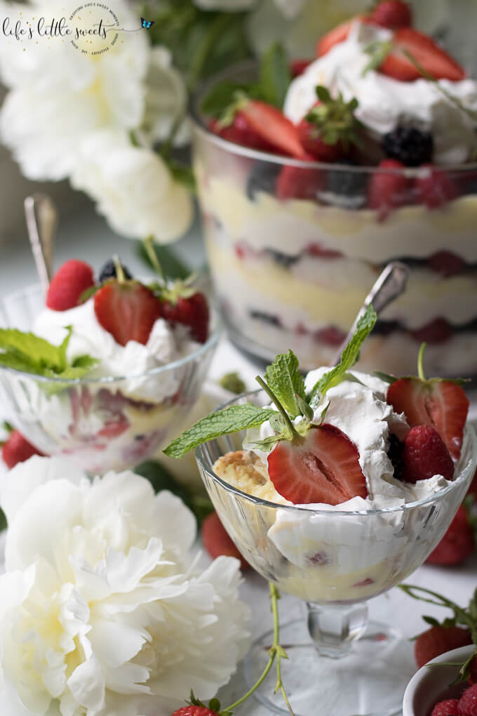 Mixed Summer Berry Trifle (Angel Food Cake, Berries, Cool Whip) - Life ...