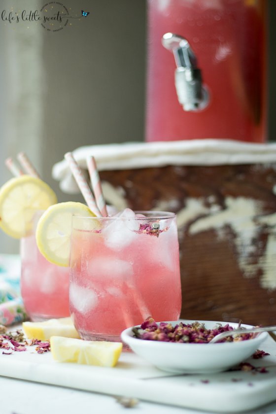 Rosewater Lemonade (Dried Edible Rose, Lemons) - Life's Little Sweets