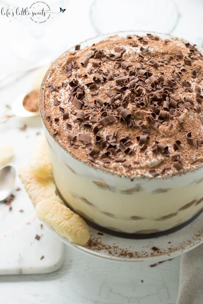Tiramisu Trifle Recipe (Mascarpone, Whipping Cream) - Life's Little Sweets