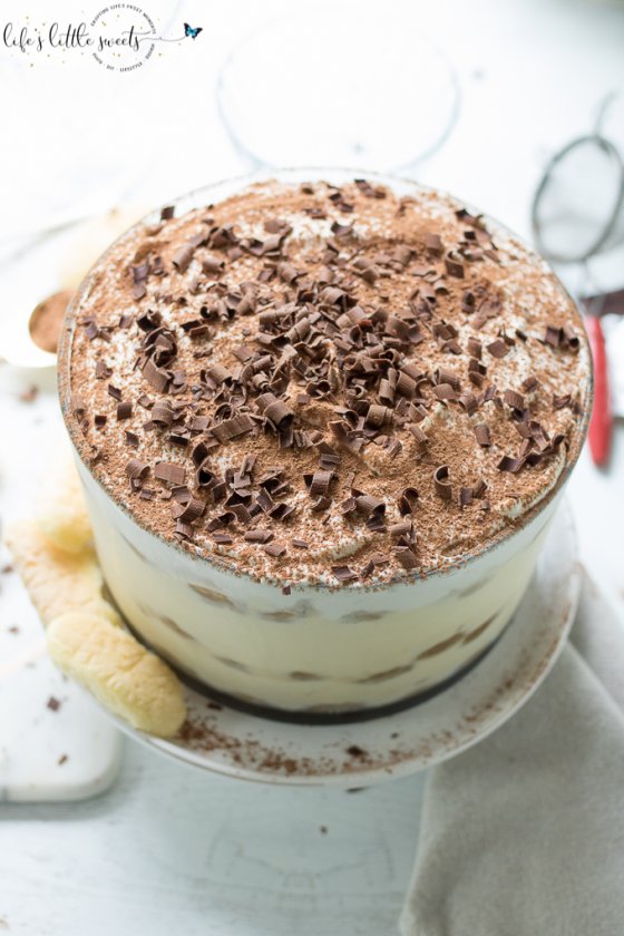 Tiramisu Trifle Recipe (Mascarpone, Whipping Cream) - Life's Little Sweets