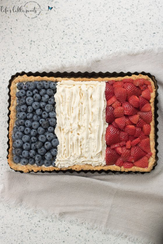 French Flag Tart (Chocolate Ganache, Whipped Cream, Berries) - Life's ...