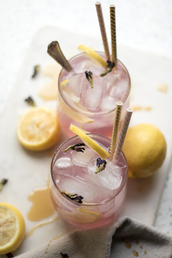 Blue Butterfly Pea Flower Lemonade - Life's Little Sweets