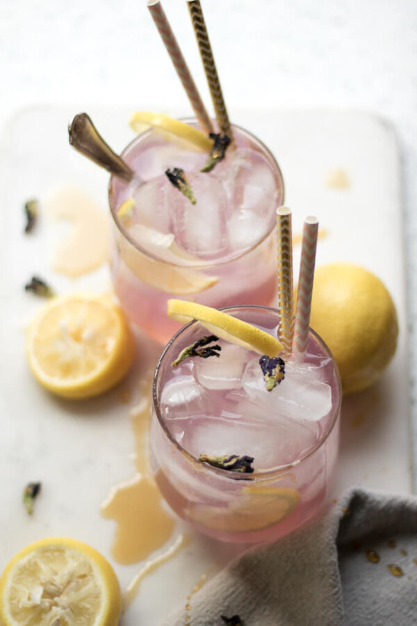 Blue Butterfly Pea Flower Lemonade - Life's Little Sweets