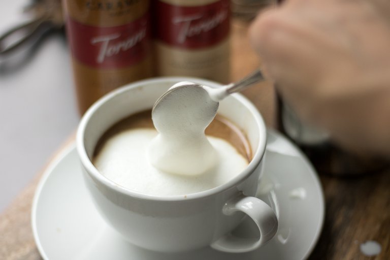 White Chocolate Caramel Cafe Mocha (Hot & Iced) - Life's Little Sweets