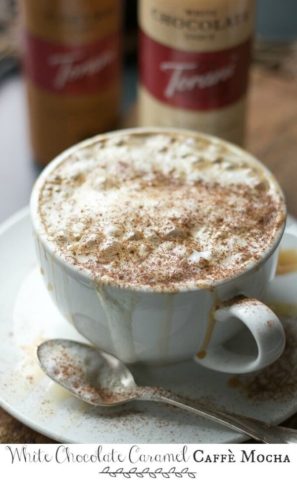 White Chocolate Caramel Cafe Mocha (Hot & Iced) - Life's Little Sweets