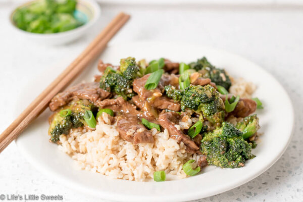 Homemade Beef and Broccoli over Brown Rice (Oyster Sauce, Soy Sauce ...