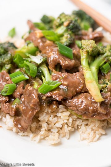Homemade Beef and Broccoli over Brown Rice (Oyster Sauce, Soy Sauce ...
