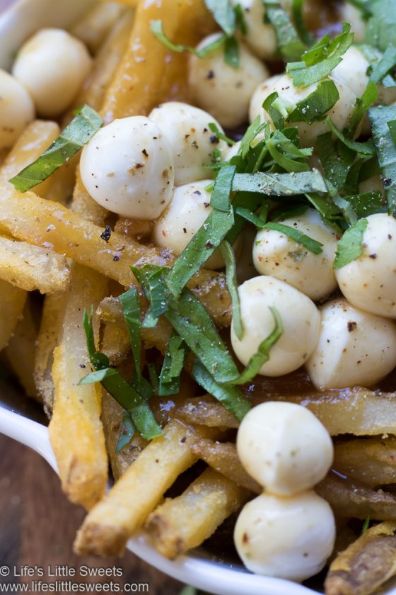 Easy Basil Mozzarella Poutine (Fries, Cheese, Gravy, Herbs) - Life's ...
