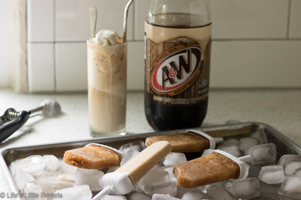 Root Beer Float Popsicles (Root Beer, Vanilla Ice Cream, Dessert ...