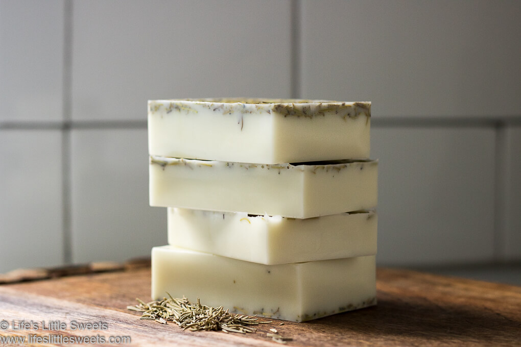 How to Make Rosemary Soap (Homemade, Heat and Pour Method, Shea Butter ...