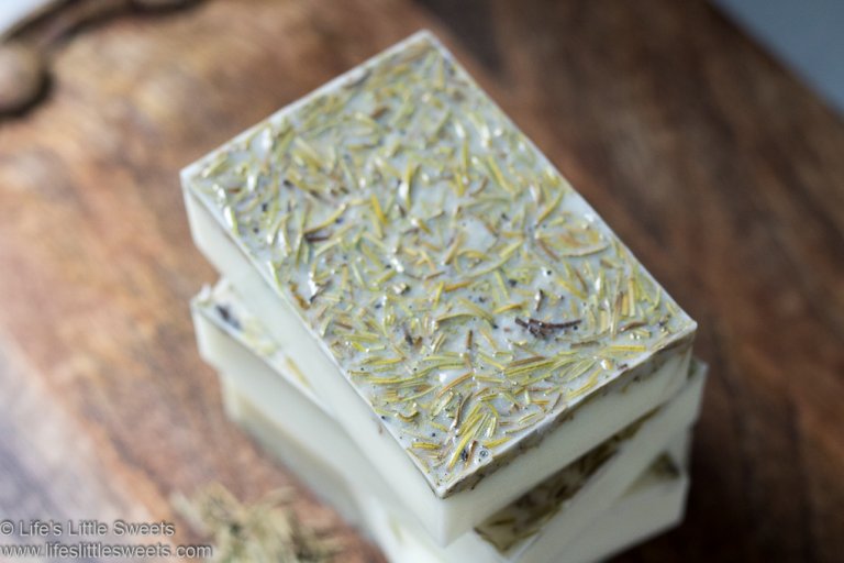 How to Make Rosemary Soap (Homemade, Heat and Pour Method, Shea Butter ...