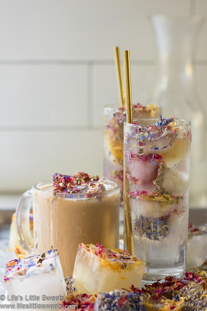 Flower Ice Cubes (Dried Culinary Flowers, Ice Cubes) - Life's Little Sweets