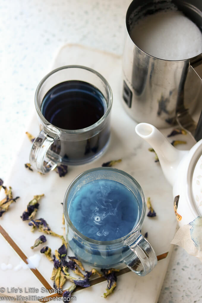 Blue Butterfly Pea Flower Tea Latte (Mermaid Latte) Life's Little Sweets
