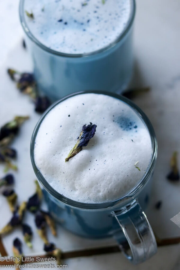Blue Butterfly Pea Flower Tea Latte (Mermaid Latte) Life's Little Sweets