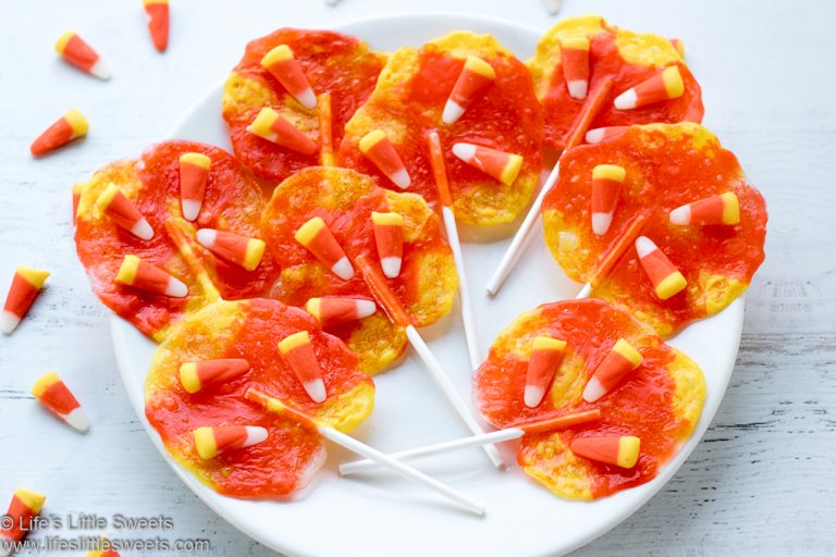 Candy Corn Lollipops - Life's Little Sweets