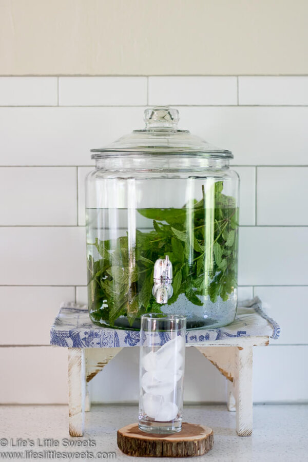 Mint Water (Spa Water, Summer Water, Drink, Easy) - Life's Little Sweets