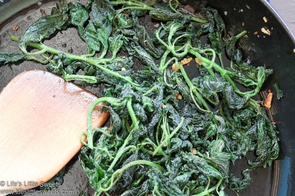 Sautéed Stinging Nettles (Foraged, Vegetarian) - Life's Little Sweets